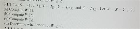 solved 2 1 7 let s {1 2 3} x i{1} y i{2 3} and z i{1 2}