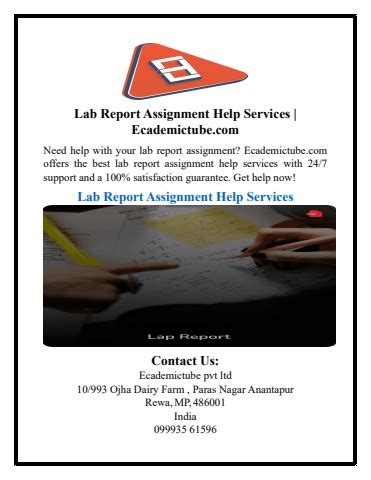 Lab Report Assignment Help Services Ecademictube Flipbook By Ecademictube FlipHTML