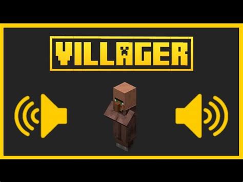 🟨 All Effects Sounds Of The Villager Minecraft Bedrock And Java 🟨 Youtube