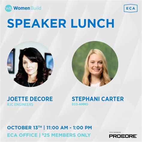 Womenbuild Fall Speaker Series Edmonton Construction Association