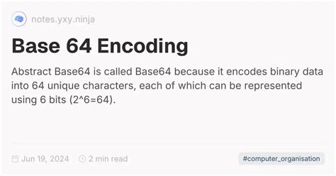 Base 64 Encoding