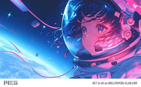 Cosmic Anime Girl Space Desktop Wallpaper Anime Girl Wallpaper