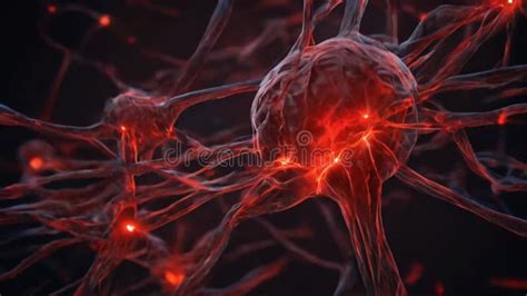 Neuron Cells Neural Network Under Microscope Neuro Research Science