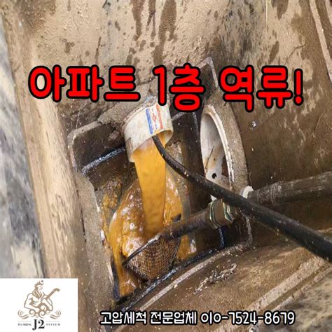 천안 하수구막힘 1층 역류 고압세척 네이버 블로그
