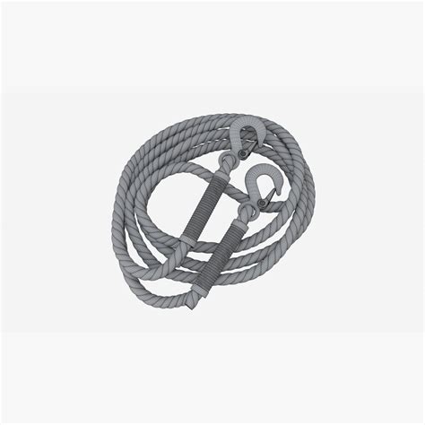 Towing Rope With Metal Hooks 3d Model Download Other Author Format