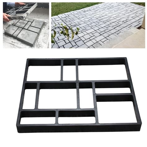 Daromigo Pflasterform 1 Stück Gehweg Form Betonformen Diy Schalungsform Kunststoff Betonform