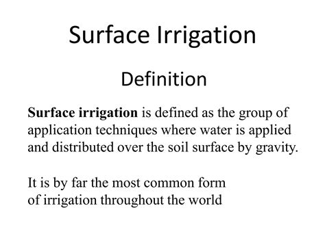 Type Of Irrigation Ppt