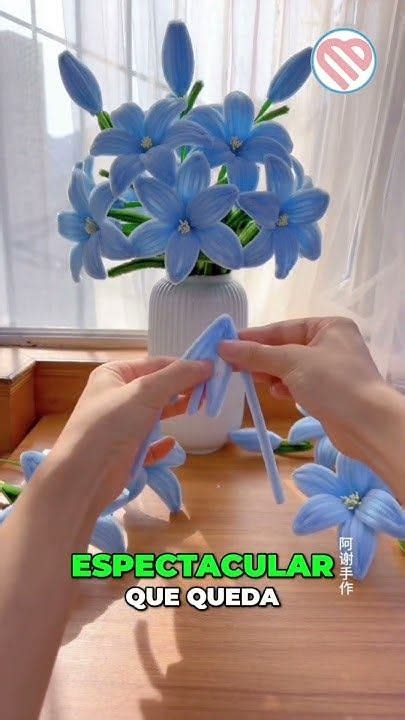 Flor Con Limpiapipas 1 ¡aprende A Hacerlo En 1minuto Flores Con