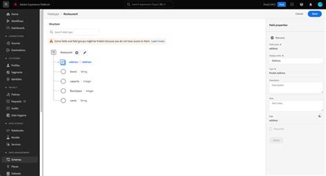 Create And Edit Data Types Using The Ui Adobe Experience Platform
