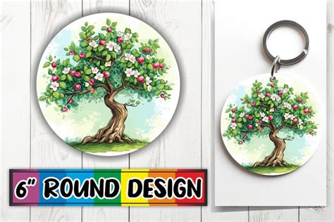 Unique Tree Keychain Design