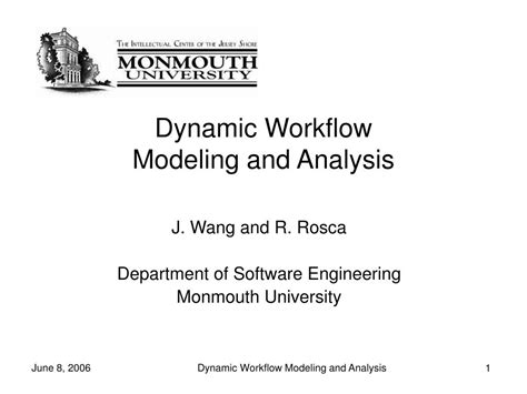 PPT Dynamic Workflow Modeling And Analysis PowerPoint Presentation Free Download ID 692620