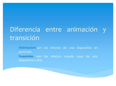 Diferencia Entre Animación Y Transición Pptx