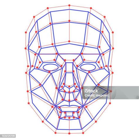 얼굴 인식 시스템 개념 얼굴 Id 확인 서비스 또는 생체 인식 스캔 사람 식별을 위한 얼굴 인식 시스템 벡터 일러스트레이션 0명에 대한 스톡 벡터 아트 및 기타 이미지