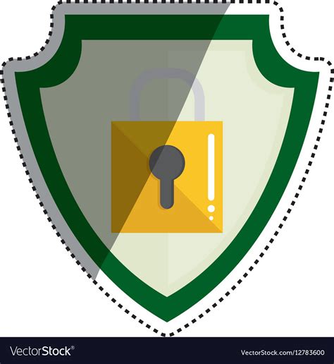 Padlock Security Symbol Royalty Free Vector Image