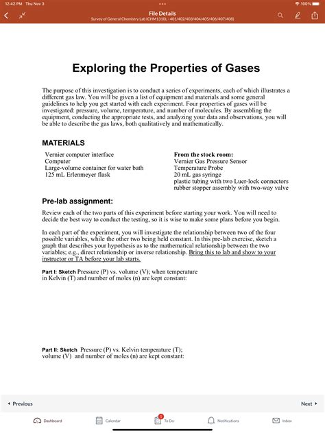 Solved For Part I Calculate Five P X V Values From The Five Data