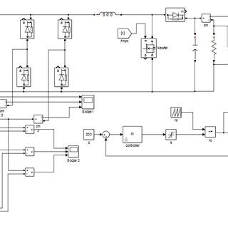 MATLAB SIMULINK Model Of Three Phase Diode Rectifier Fed Boost
