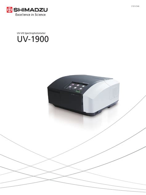 Shimadzu Spectrophotometer Uv 1900 Pdf Ultraviolet Visible