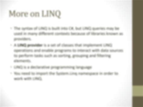 Solution What Is Linq In C A Beginners Guide To Understanding