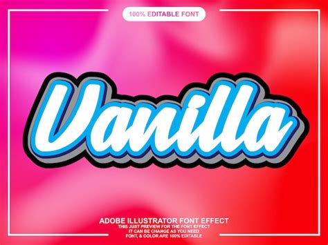 premium vector modern simple script font effect
