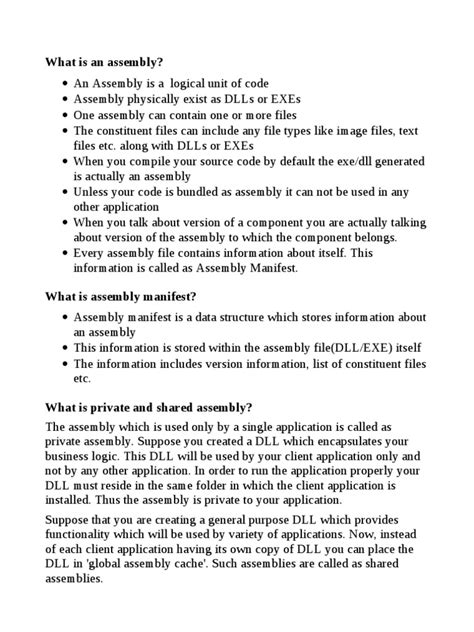 Dot Net Assembly Pdf Class Computer Programming Computer File