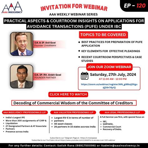 Ankit Goel On Linkedin Aaavaluation Valuation Webinar Lawyers Finance