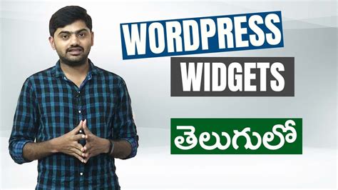 Wordpress Widgets Tutorial For Beginners In Telugu Lesson 10 Youtube