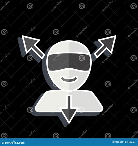 Icon Virtual Reality Related To 3d Visualization Symbol Glossy Style Simple Design Editable