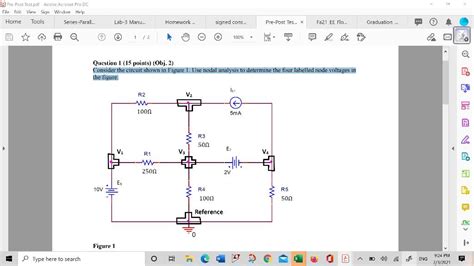 Solved Consider The Circuit Shown In Figure Use Nodal Chegg
