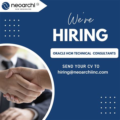 Neoarchi On Linkedin Hiring Oraclehcm Hiringnow Jobseekers Oraclejobs