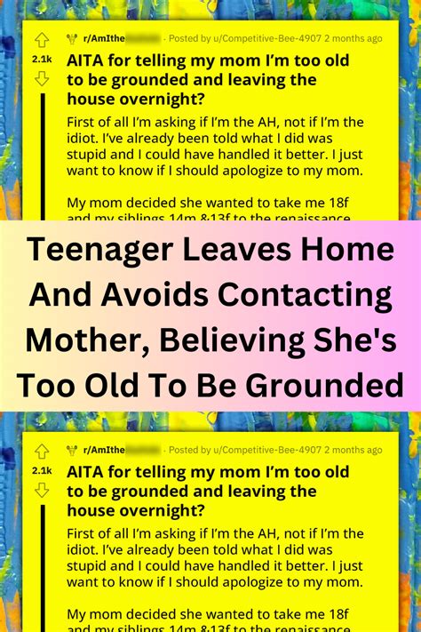 Teenager Leaves Home And Avoids Contacting Mother Believing She S Too