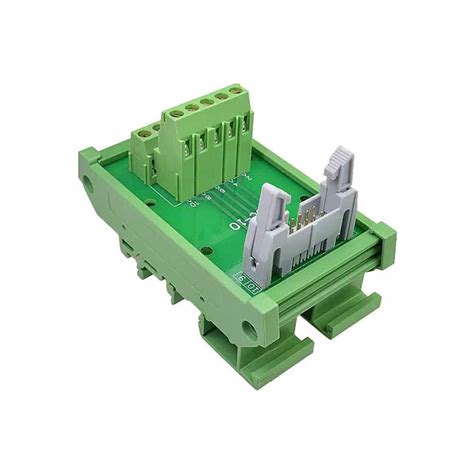 Dc2 10p Latched Header Connector Extension Line Terminal Block 10 Pin Pcb Module Rack Relay