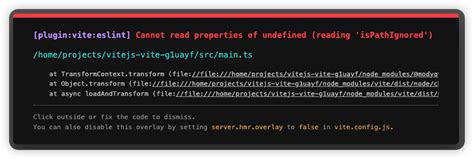 设置 lintinworker 为 true 后启动报错 · issue 20 · modyqyw vite plugin eslint2