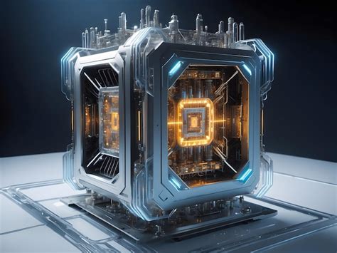 Premium Photo A Quantum Computer With An Isolated Background