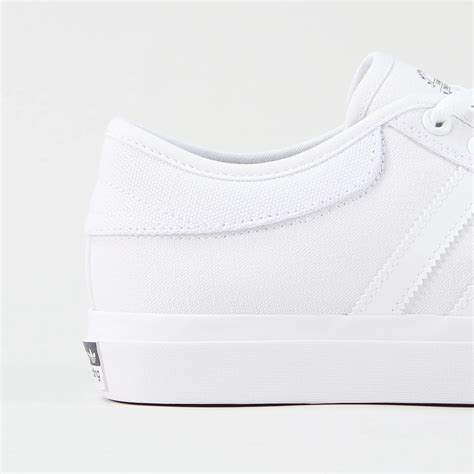 Adidas Skateboarding White Canvas Matchcourt Skate Shoes Trainers