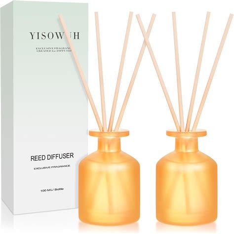 Yisowuh Reed Diffuser Citrus 338oz 100ml 2 Pack Essential Oil Reed Diffuser Set Yisowuh Reed Diffuser Citrus 338oz 100ml 2 Pack Essential Oil Reed Diffuser Set