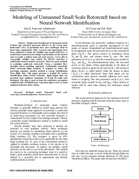 Pdf Modeling Of Unmanned Small Scale Rotorcraft Based On Neural
