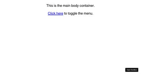 React Offcanvas Examples CodeSandbox