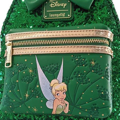 Loungefly Tinkerbell Green Sequin Mini Backpack