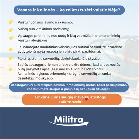 Kelionių Vaistinėlė Militralt