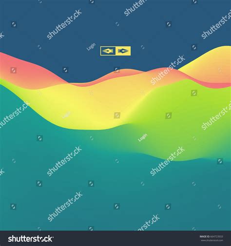 3d Wavy Background Dynamic Effect Abstract Stock Vector Royalty Free 664723933 Shutterstock
