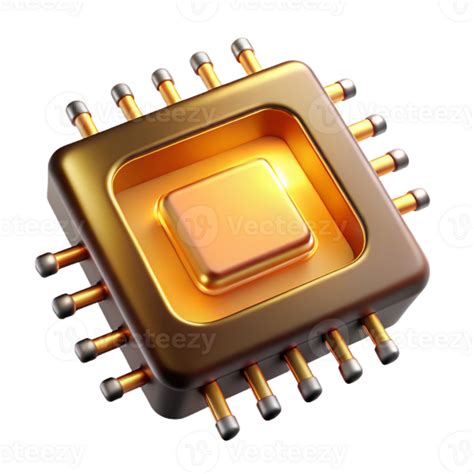 Impressive Vintage Vibrant Vintage A Single Microchip Magnified To Reveal Its Complex Structure