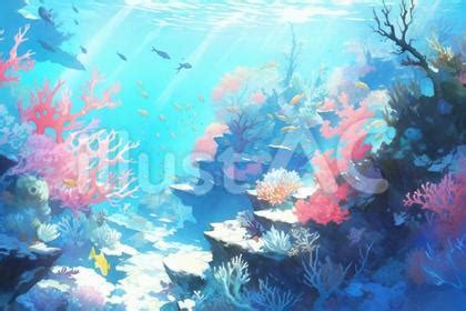 海の中イラスト No 24082837｜無料イラスト・フリー素材なら「イラストac」