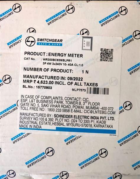 Landt 10 40 Amp 3 Phase Lprf Meter For Residential 440 At ₹ 3000 Piece In Pune