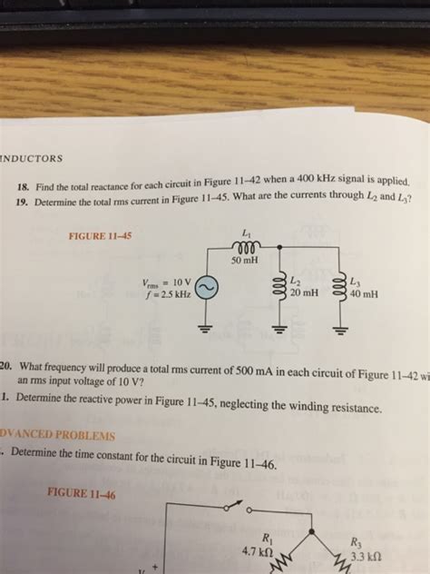 Solved Find The Total Reactance For Each Circuit In Figure