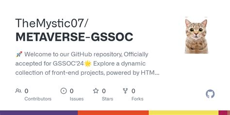github themystic07 metaverse gssoc 🚀 welcome to our github