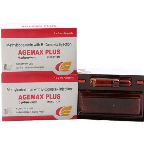 Agemax Plus Injections At ₹ 190 Pack Methylcobalamin Injection In