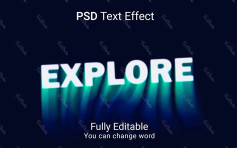 explore font style effect photoshop premium psd file