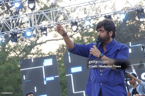 Singer Akhil Sachdeva Aka Nashaboy Performs During An Annual Fest