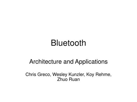 PPT Bluetooth PowerPoint Presentation Free Download ID 1248712