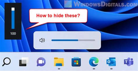 How To Hide Or Remove The Volume Bar In Windows 11